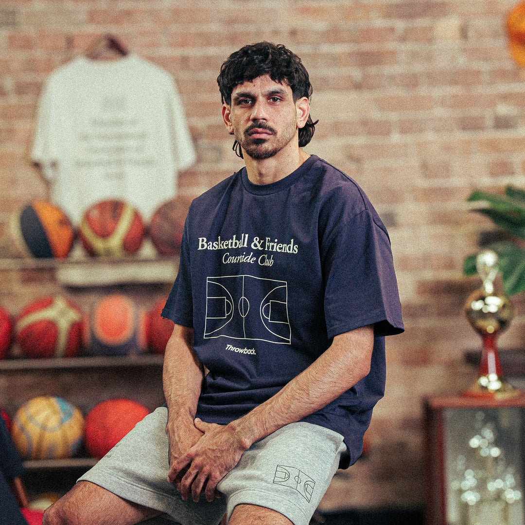 Courtside Club T-Shirt - Neptune Blue – Throwback