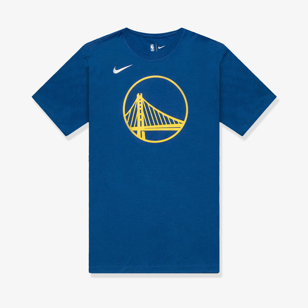 Golden State Warriors Icon NBA Logo T-Shirt - Blue - Throwback