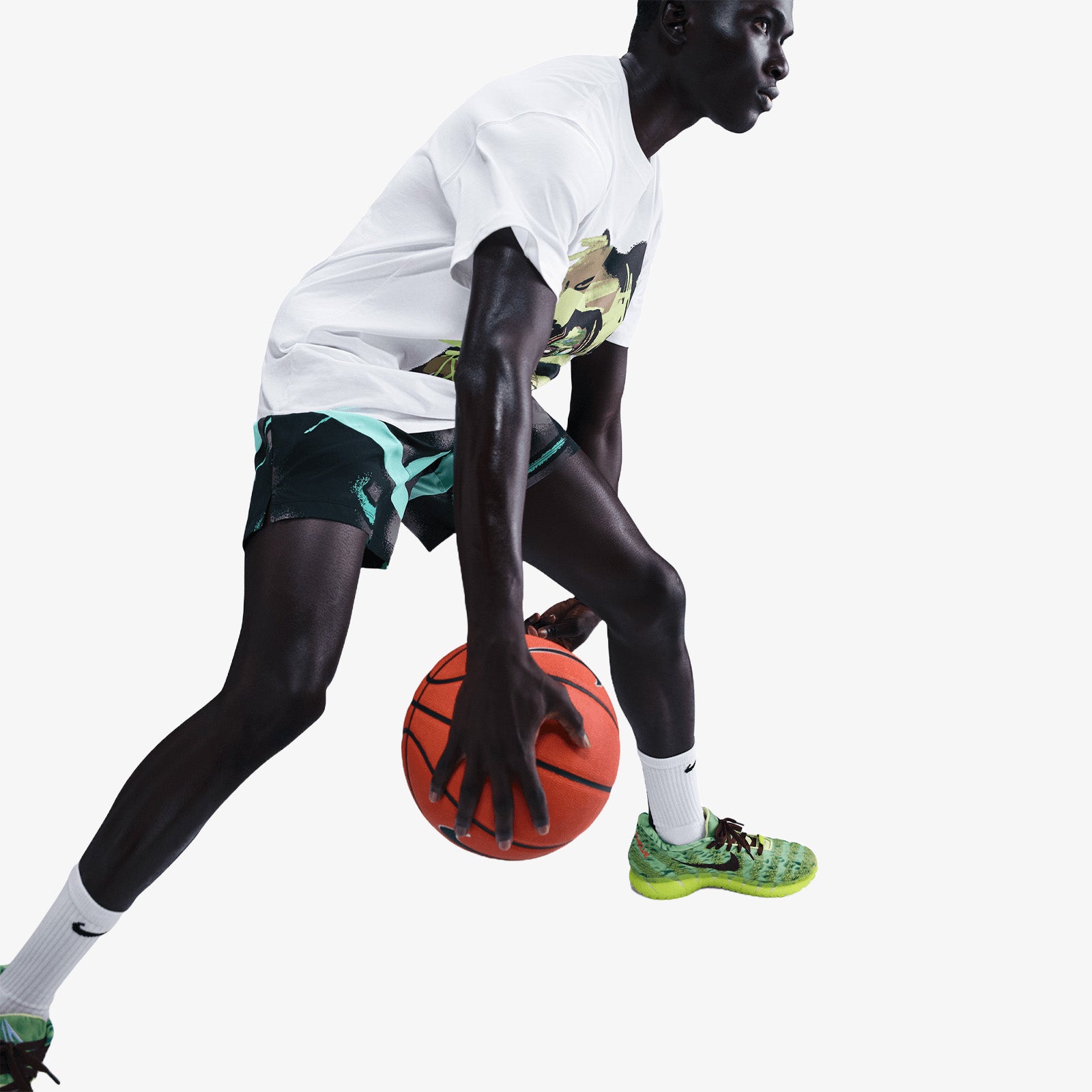 JA Men's Dri-FIT 15cm Icon Basketball Shorts - Bleached Turquoise ...