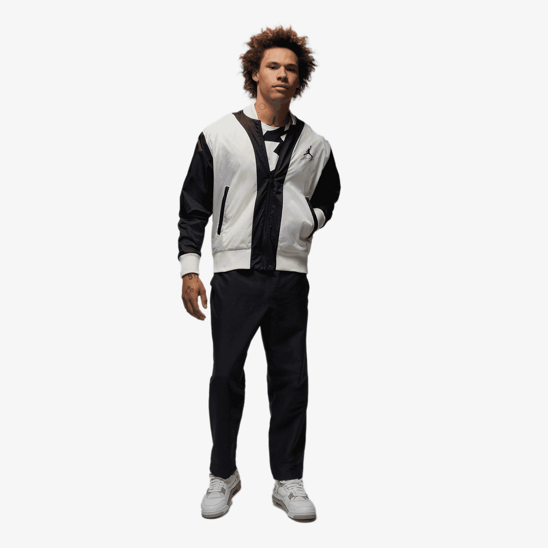 Jordan Flight MVP Arched Wordmark Jacket - White/Black – Throwback