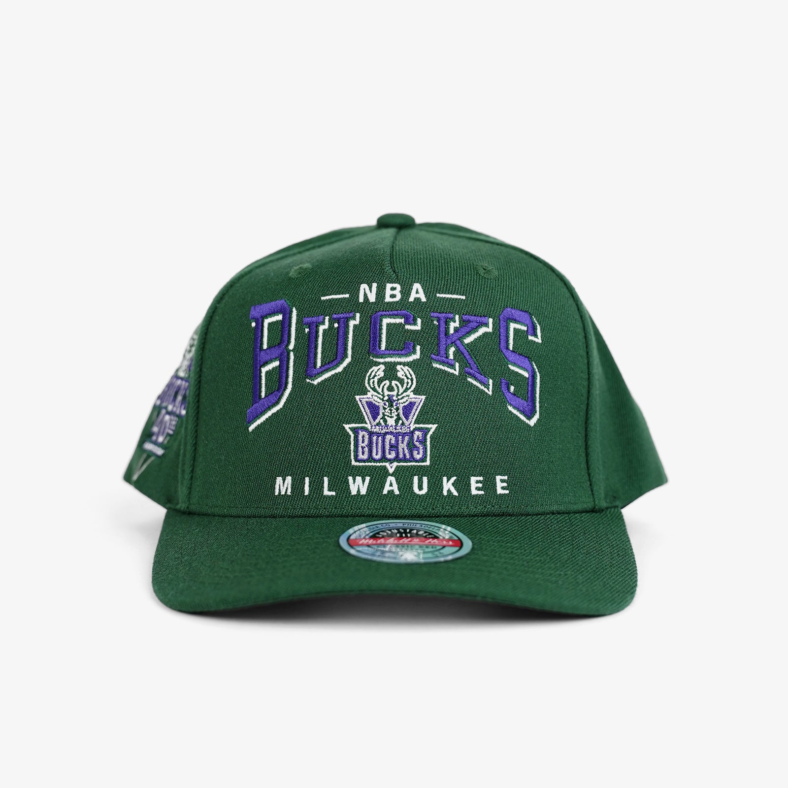 Milwaukee Bucks Border Classic Redline Snapback - Green - Throwback