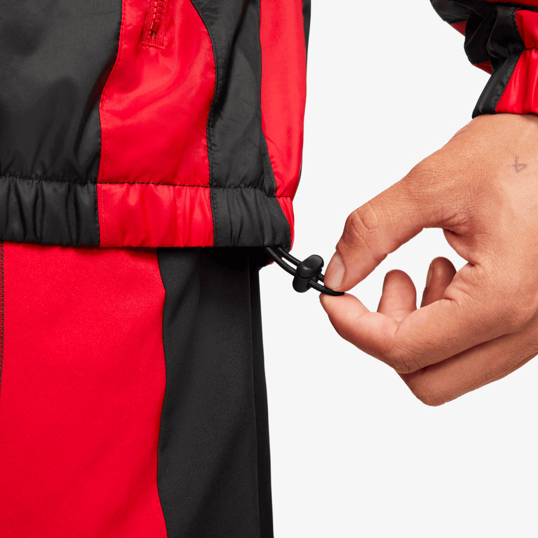 Jordan Essentials Woven Jacket - Black/Red – Throwback