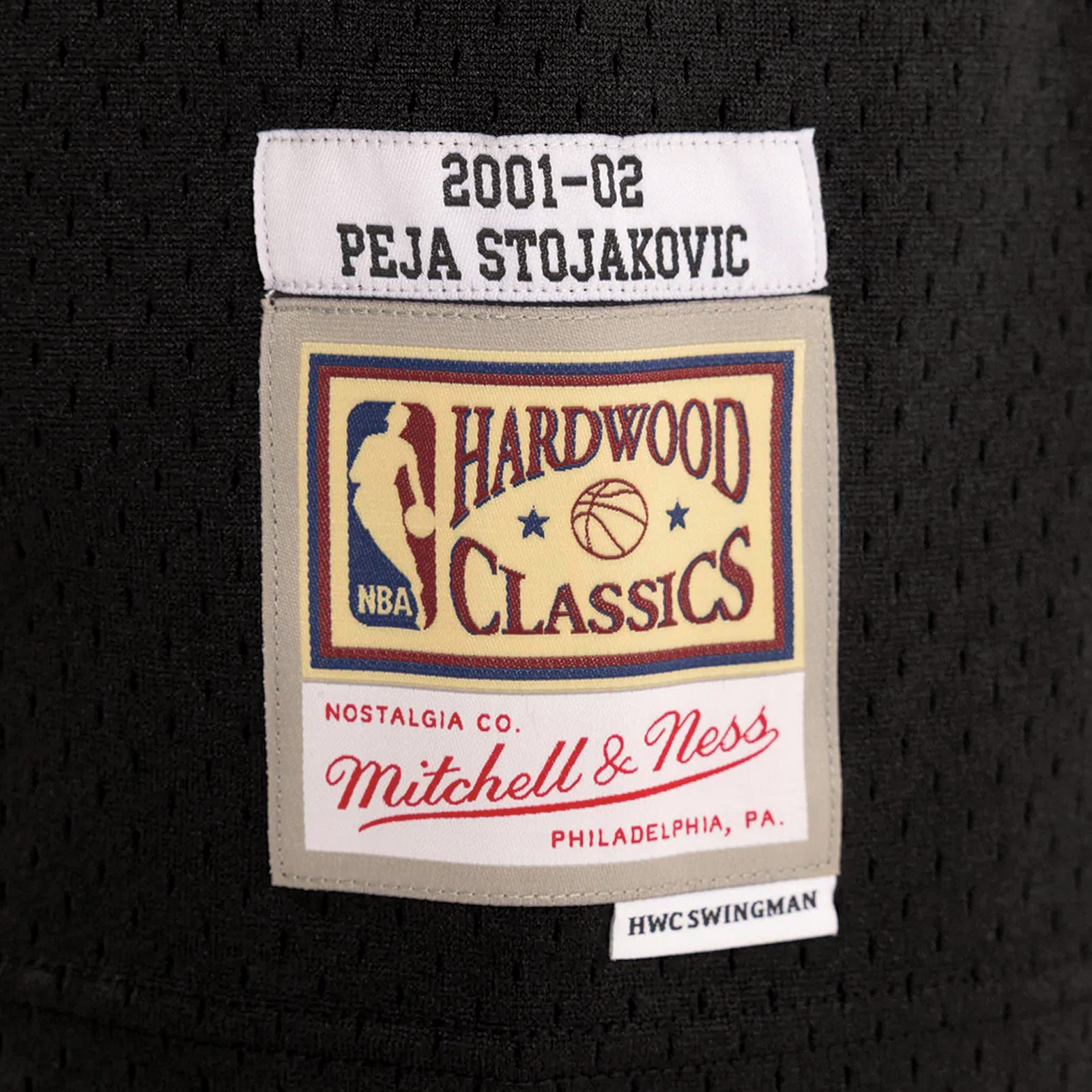 Peja Stojakovic Sacramento Kings 01-02 HWC Swingman Jersey - Black ...