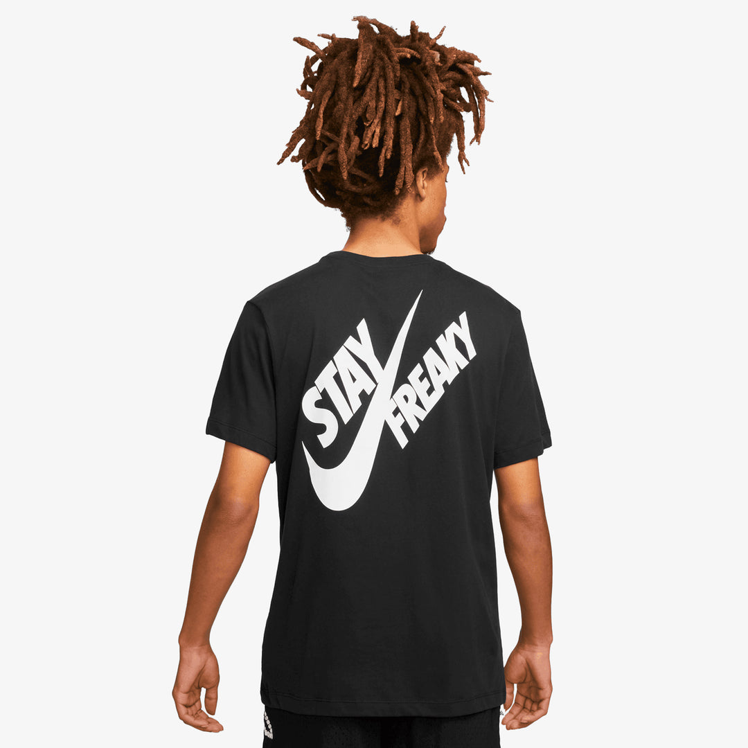 Giannis 'Stay Freaky' Swoosh Dri-FIT T-Shirt - Black – Throwback